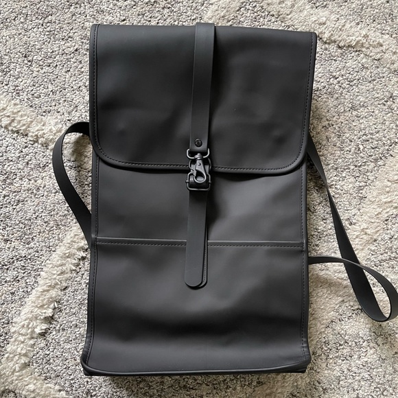 Rains | Bags | Rains Standardsized Waterproof Pu Fabric Backpack | Poshmark